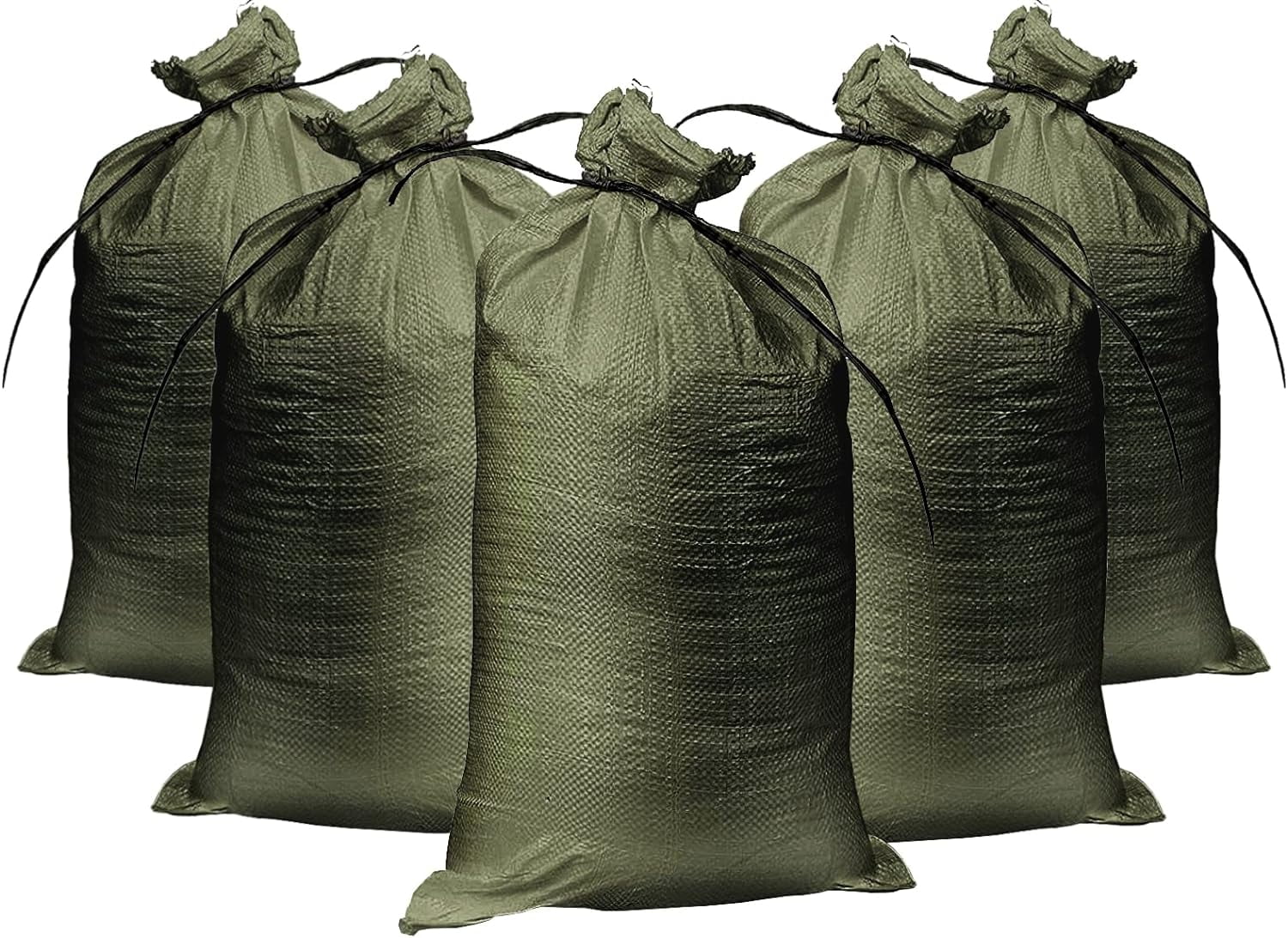 Empty Sandbags Military Green with Ties (Available in Various Bundles ...