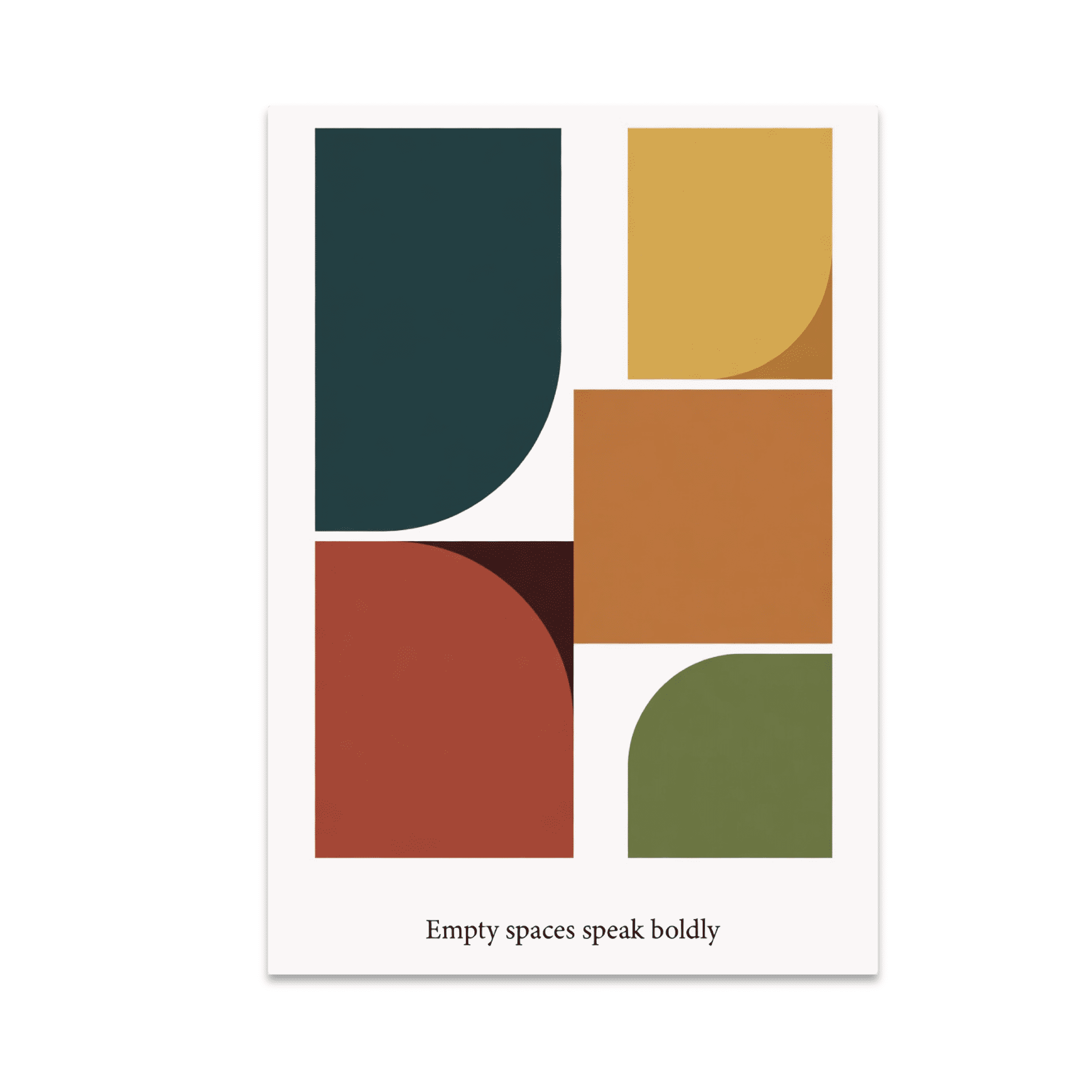 Empty Spaces Speak Boldly - Modern Minimal Decor - 13x19 Poster Print ...