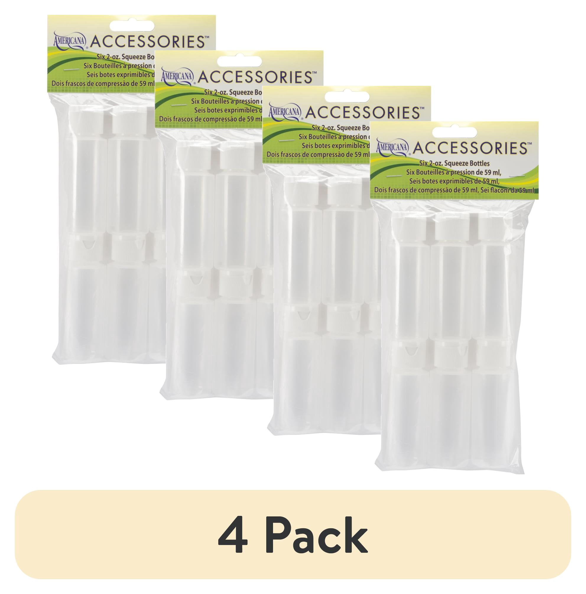 (4 pack) Empty Squeeze Bottles 6/Pkg-2oz - Walmart.com