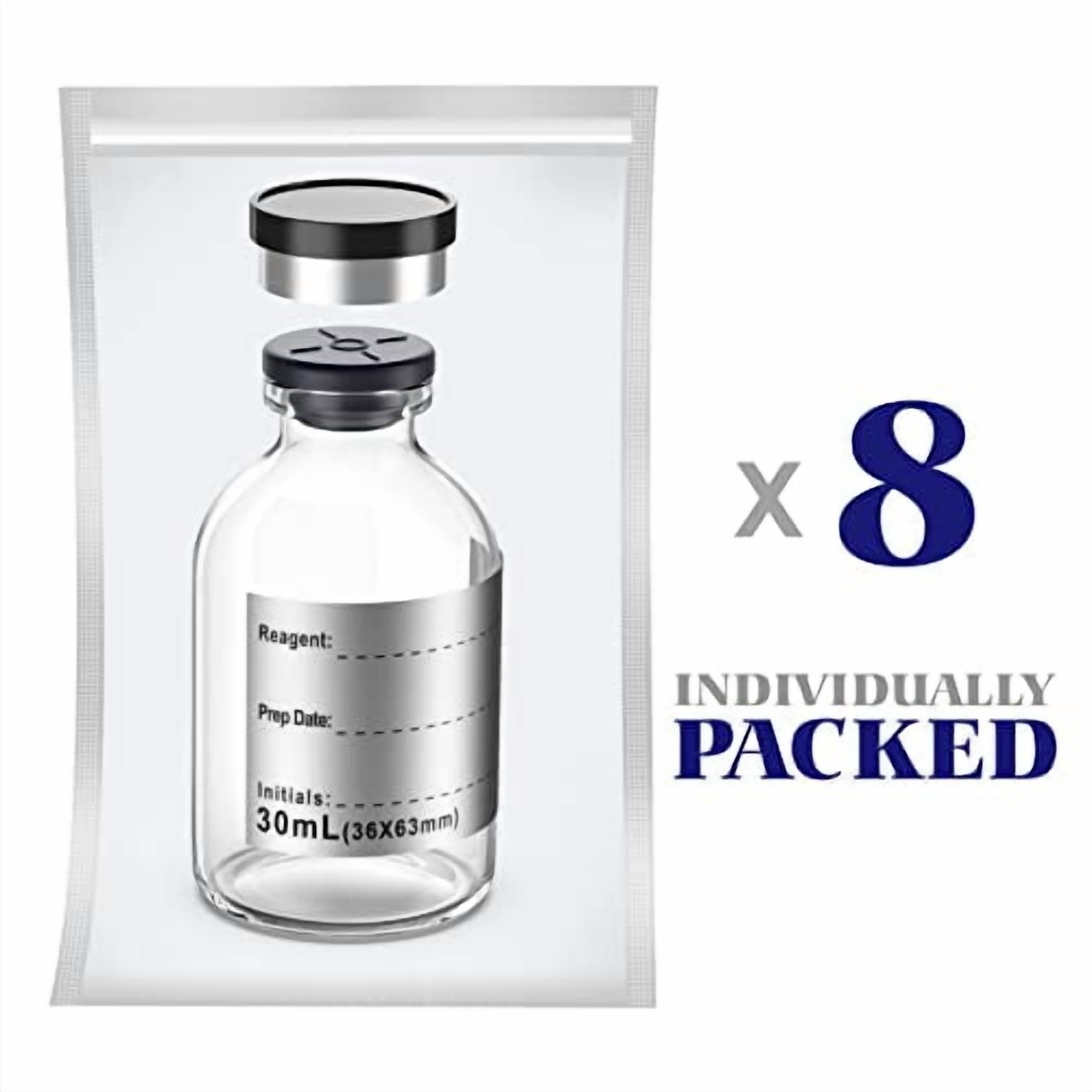 Empty Sterile Vial with Separately Butyl Rubber Stopper and Flip Top ...