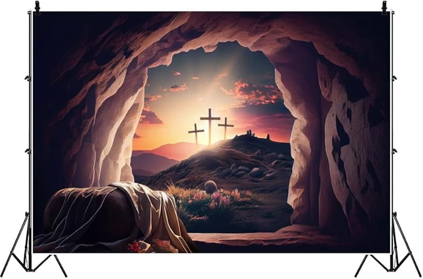 Empty Tomb Background for Photography Easter Jesus Christ Photo ...
