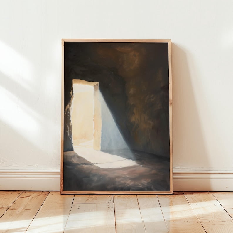 Empty Tomb Easter Decor Christian Wall Art Prints Trendy With Modern ...