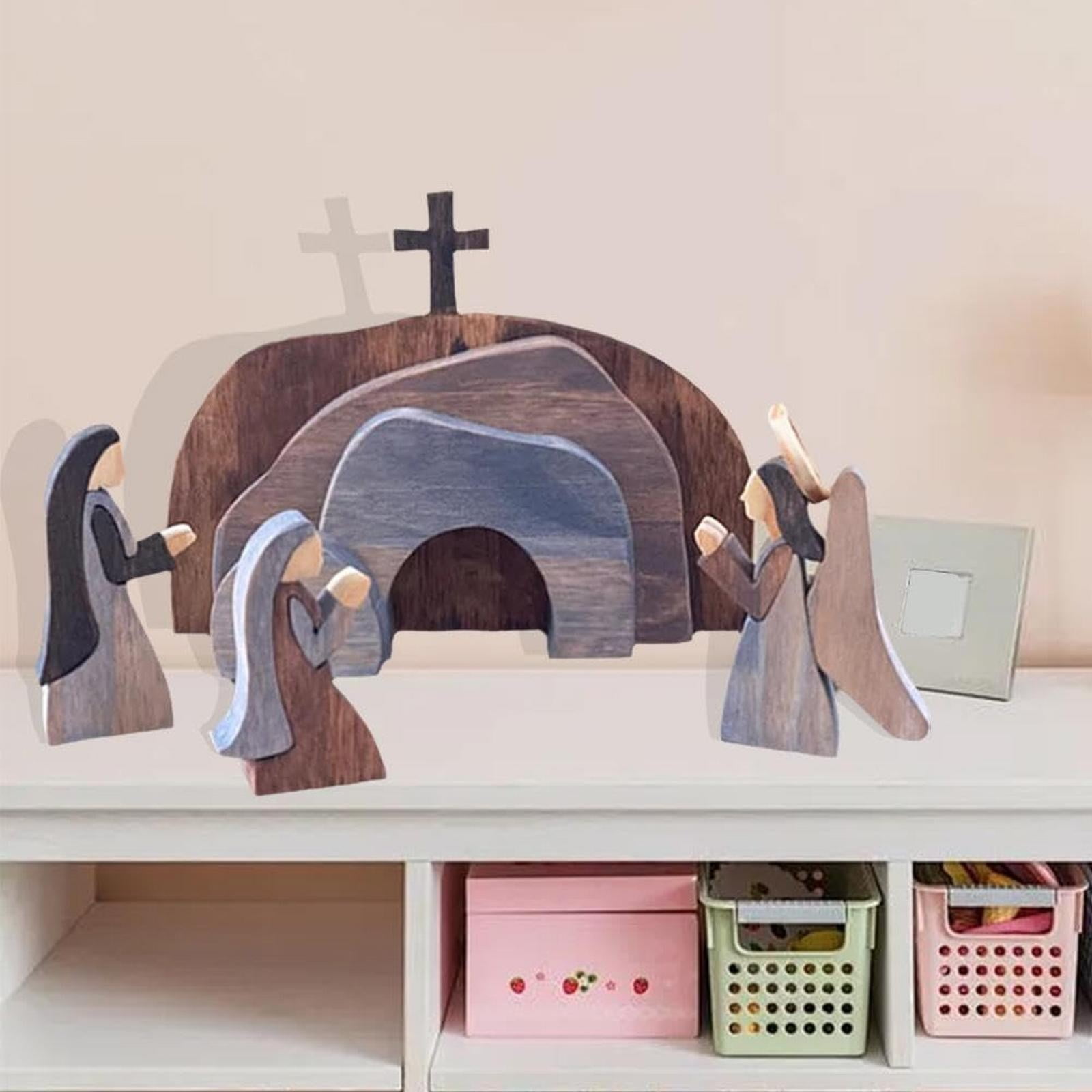 Empty Tomb Easter Scene And Decoration Wooden Easter Resurrection Scene ...