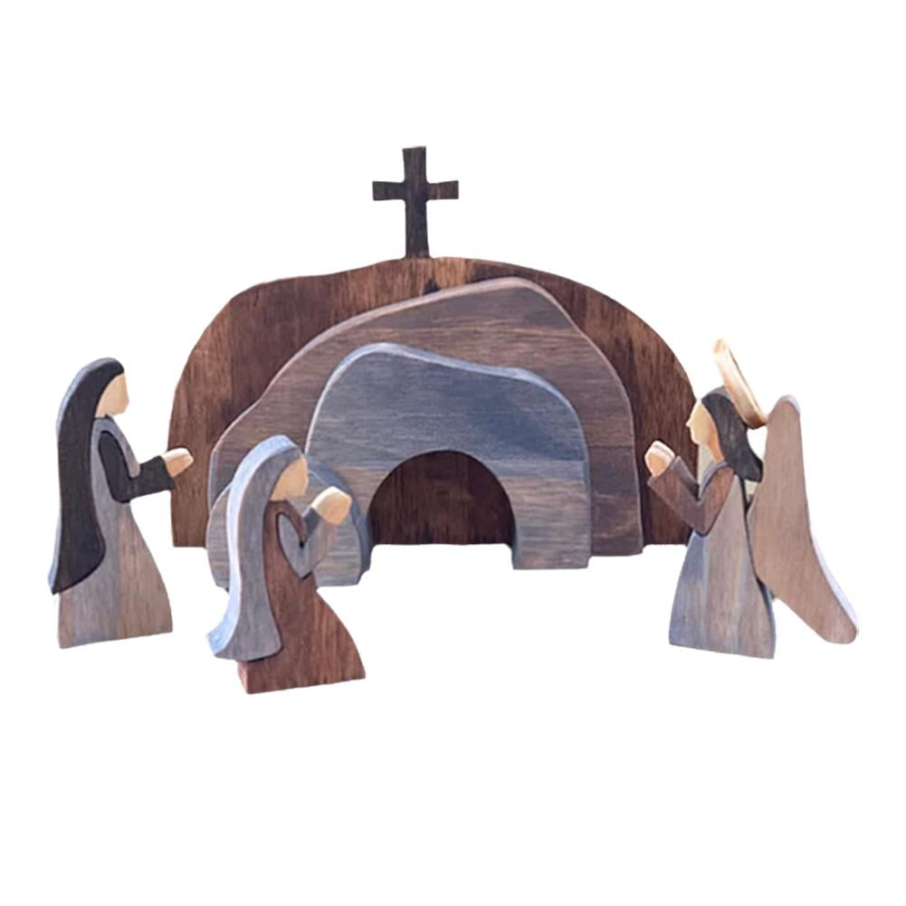Empty Tomb Easter Scene and Cross Decoration,Easter Resurrection Scene ...
