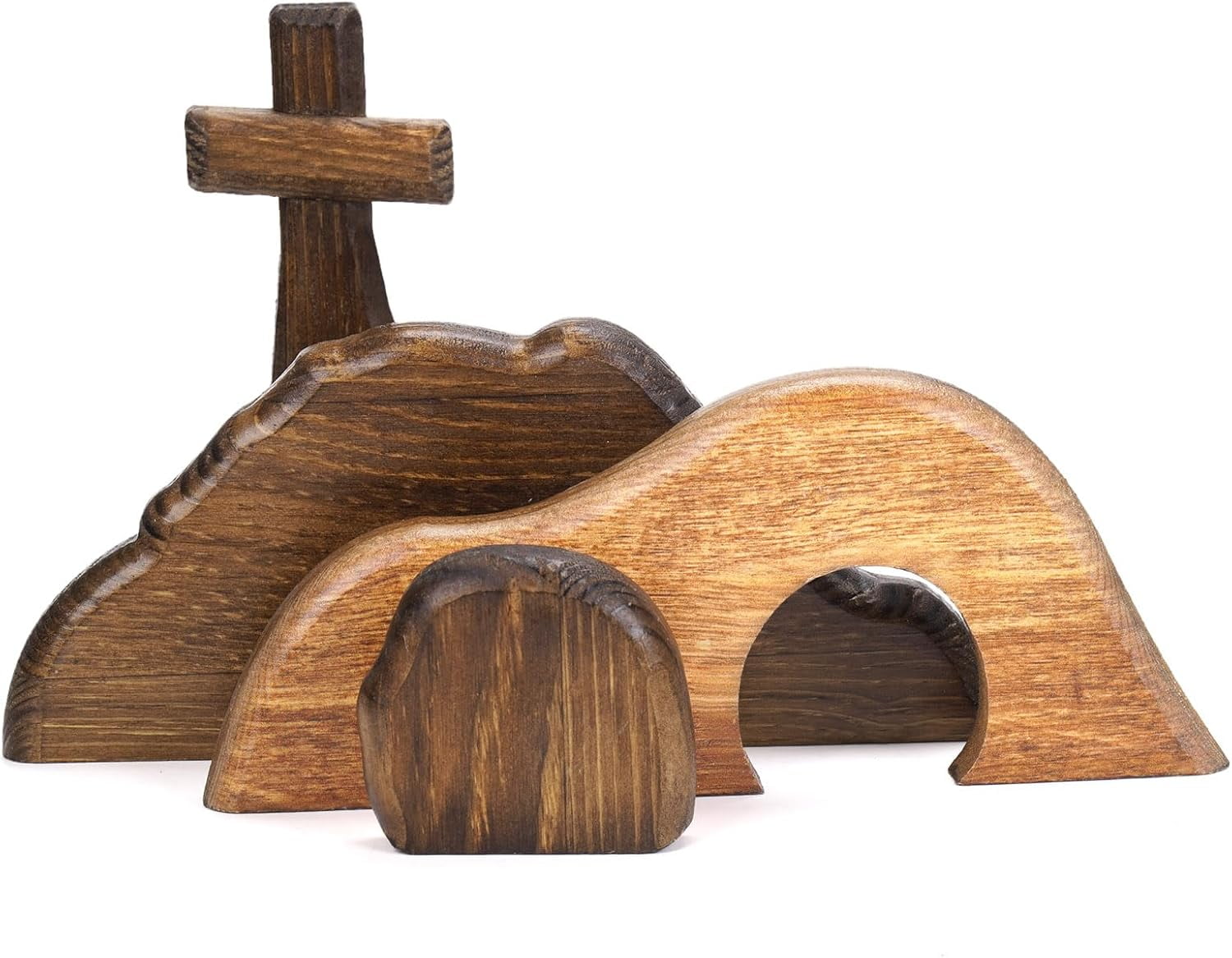 Empty Tomb Easter Scene and Cross, Wooden Empty Tomb Jesus Tomb Easter ...