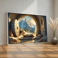 Empty Tomb Of Jesus Canvas He Is Risen Christian Wall Art Easter ...