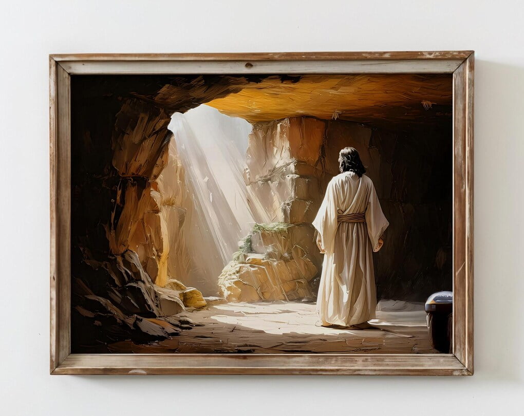 Empty Tomb Wall Art Lds Easter Art Print For Easter Resurrection Scene ...