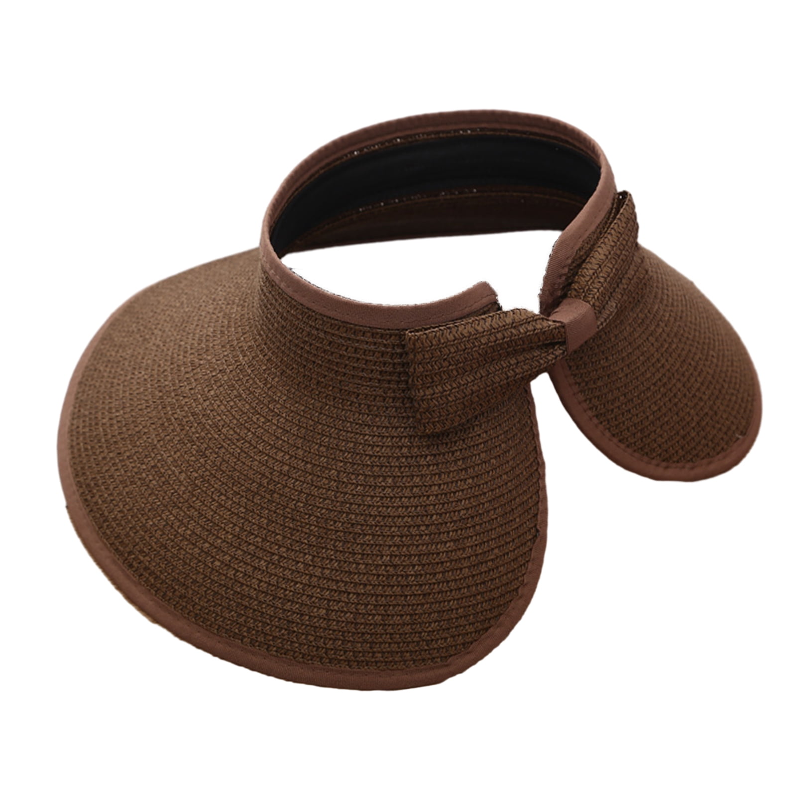 Empty Top Back Split Bowknot Decor Sun Hat - Anti-UV and Foldable ...