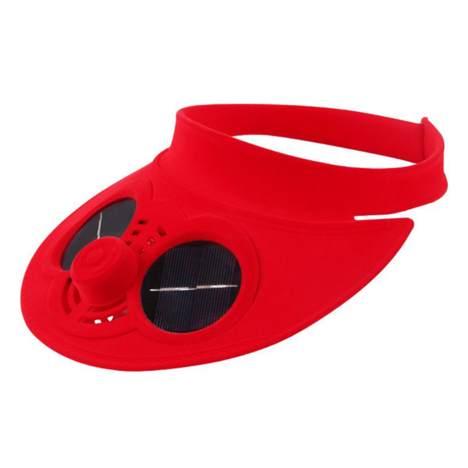 Empty Top Design Solar Power Cooling Fan Hat Plastic Hats for Adult ...