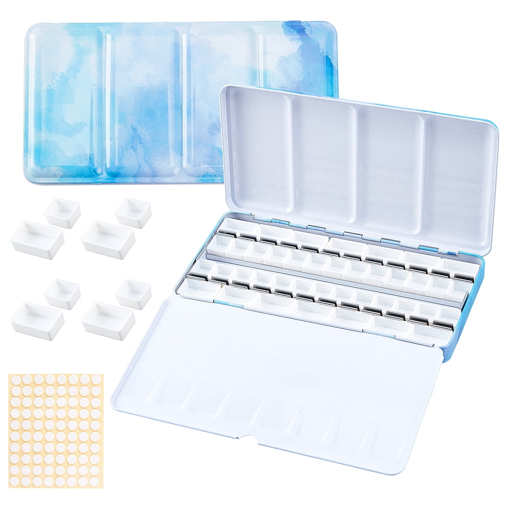 Empty Watercolor Palette 42 Half Pans & 24 Full Pans Large Watercolor ...