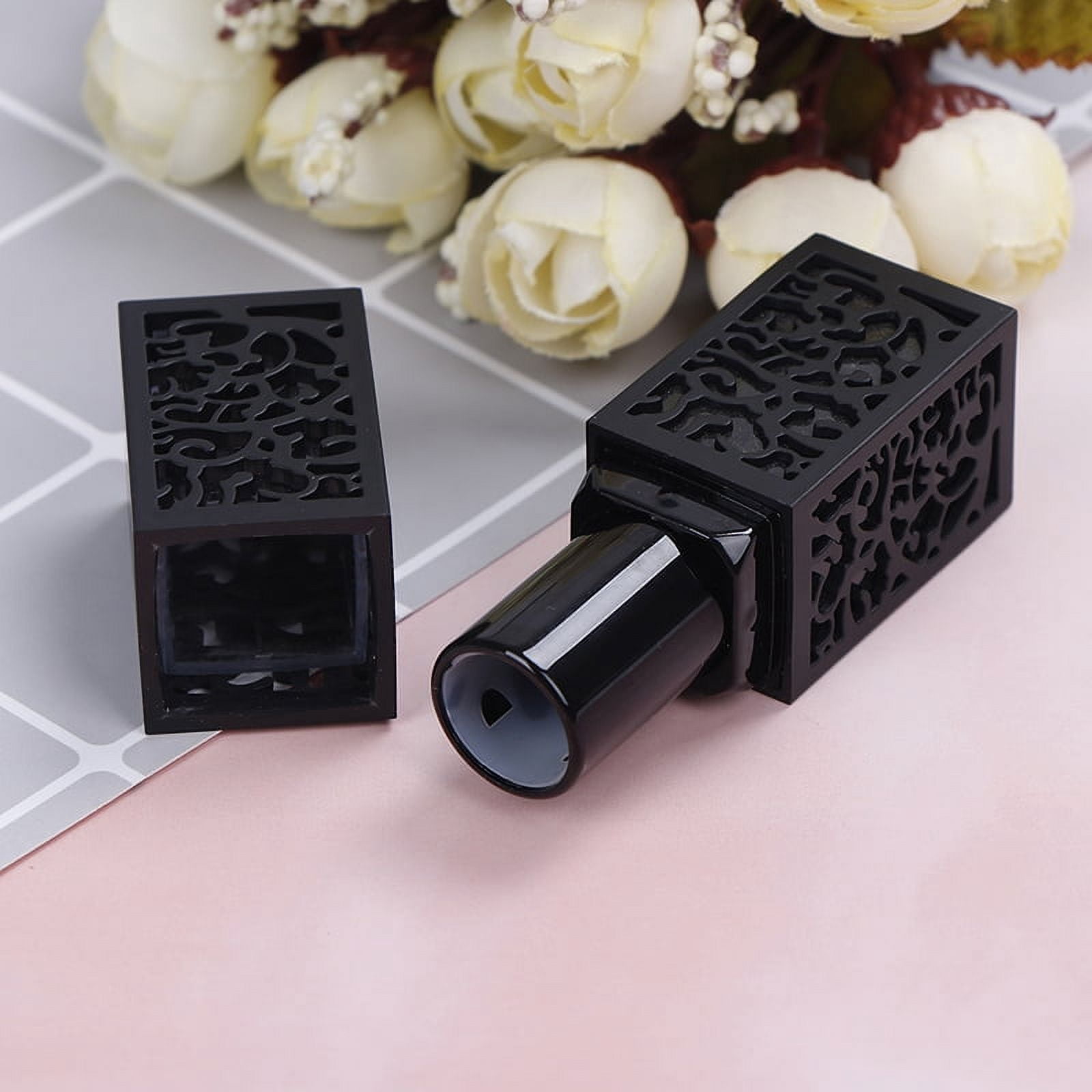 Empty cosmetic containers lipstick tube with black hollow lipstick ...