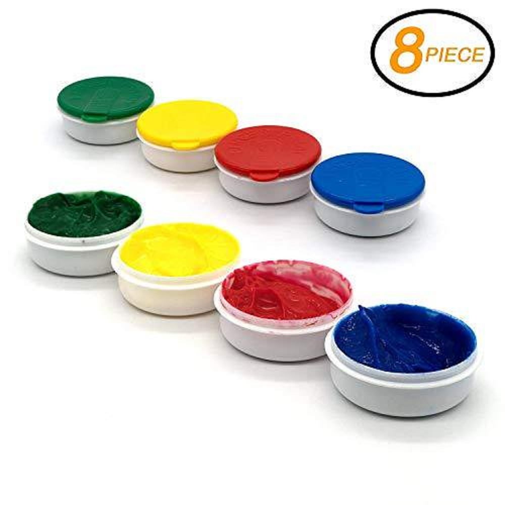 Emraw 4 Color Washable Finger Paint Non-Toxic 40ml (8Pc/Set) - Walmart.com