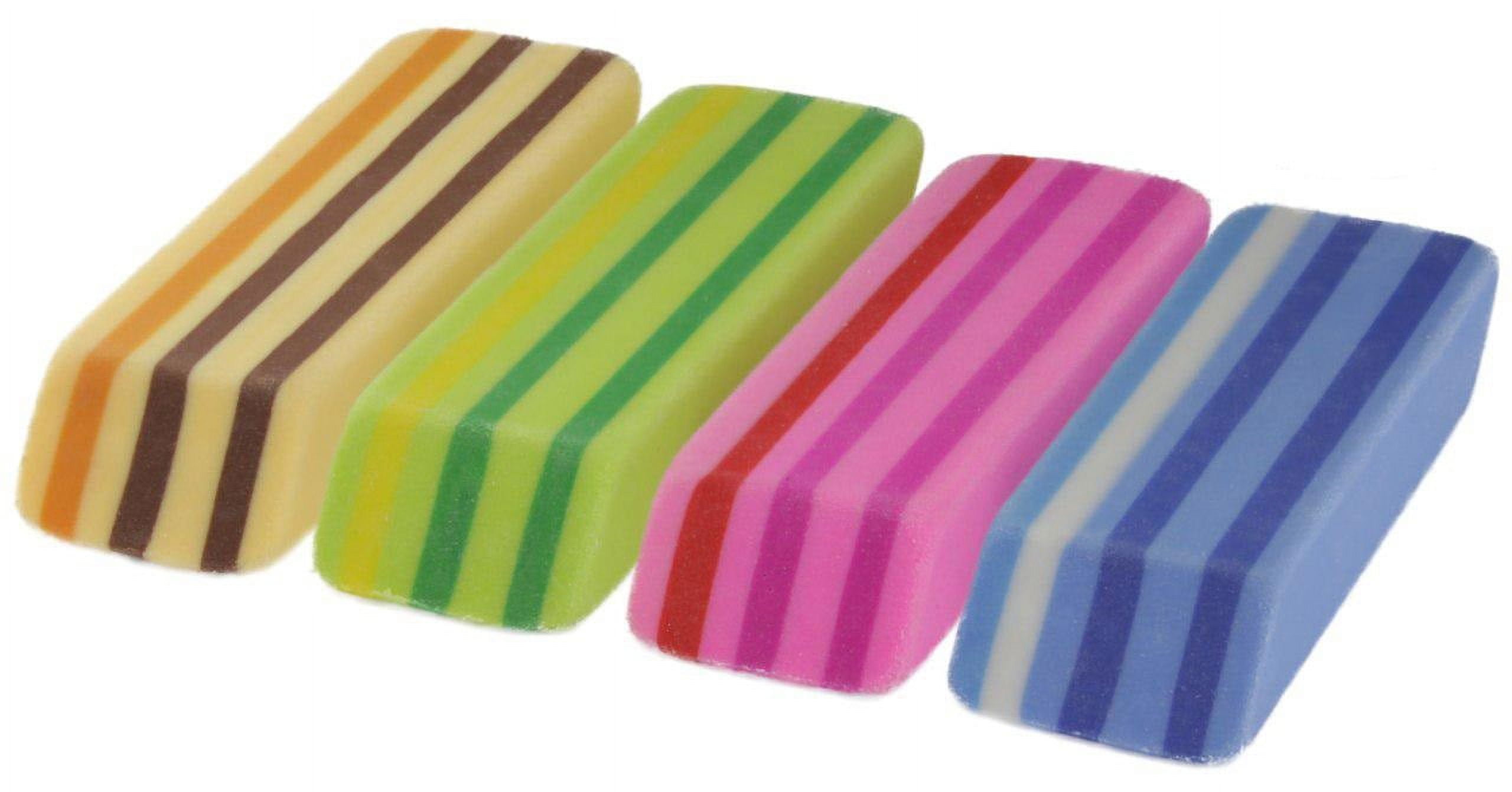 Emraw Assorted Color Fashion Stripes Pencil Eraser Rubber Ã¢â‚¬â€œ ...