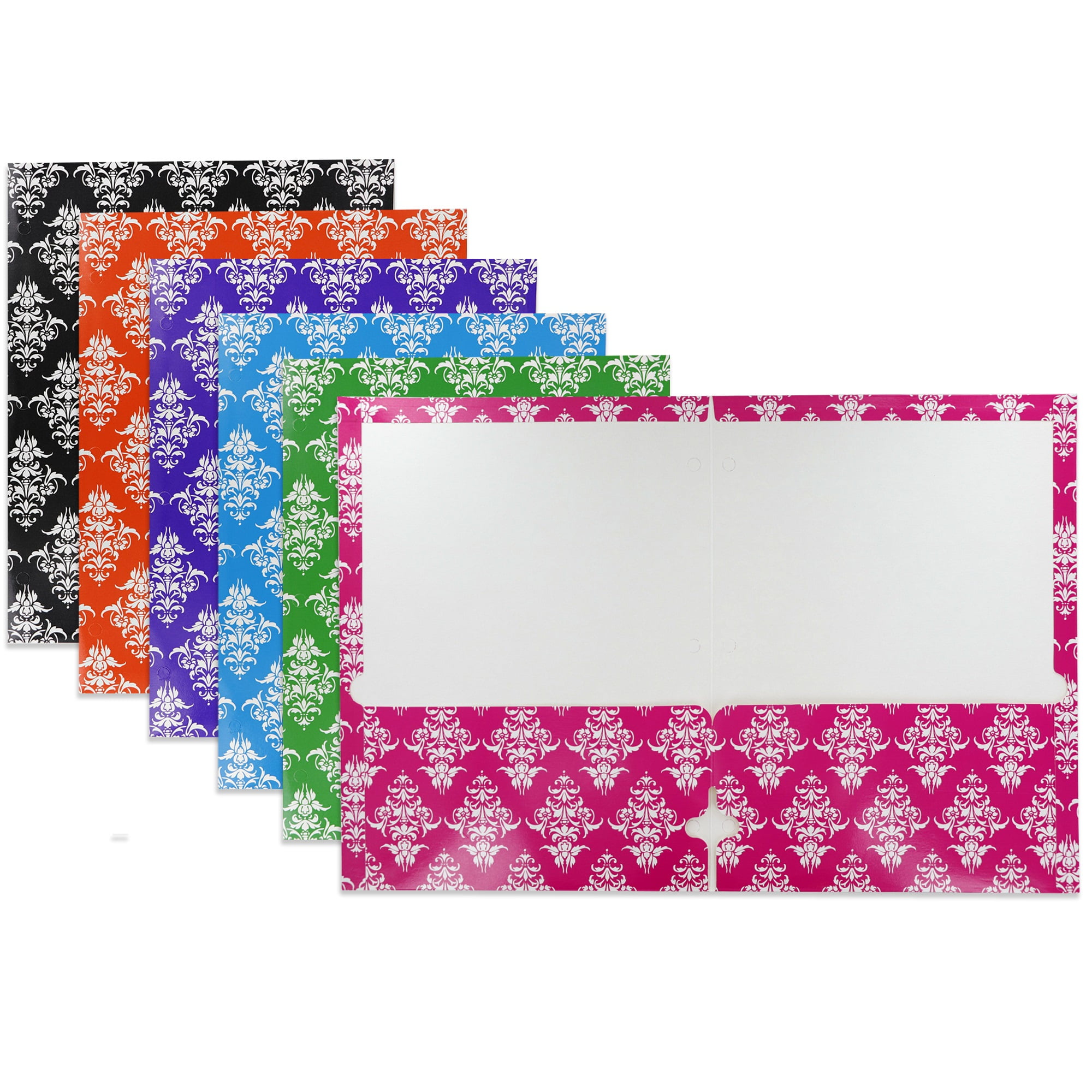 Emraw Damask 2 Pocket Portfolio Two Pockets Folder Legal Document ...