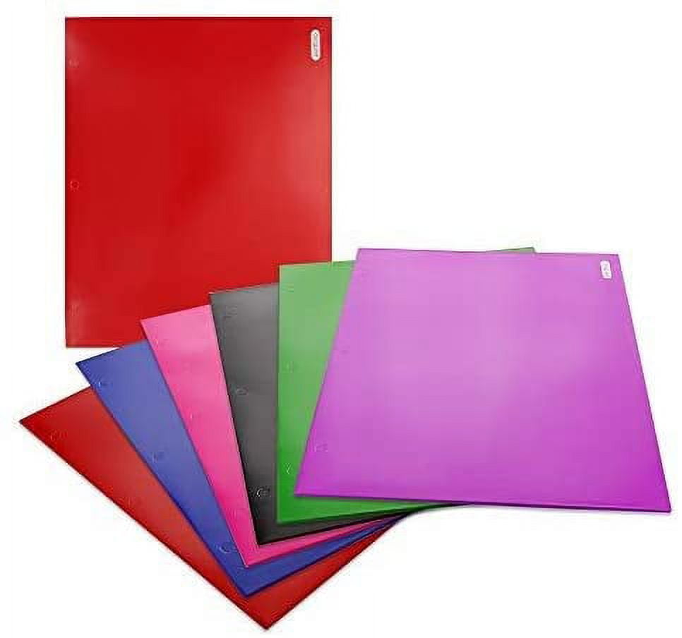 Emraw Laminated Bright Glossy Color 2 Pocket Poly Portfolio Twin ...