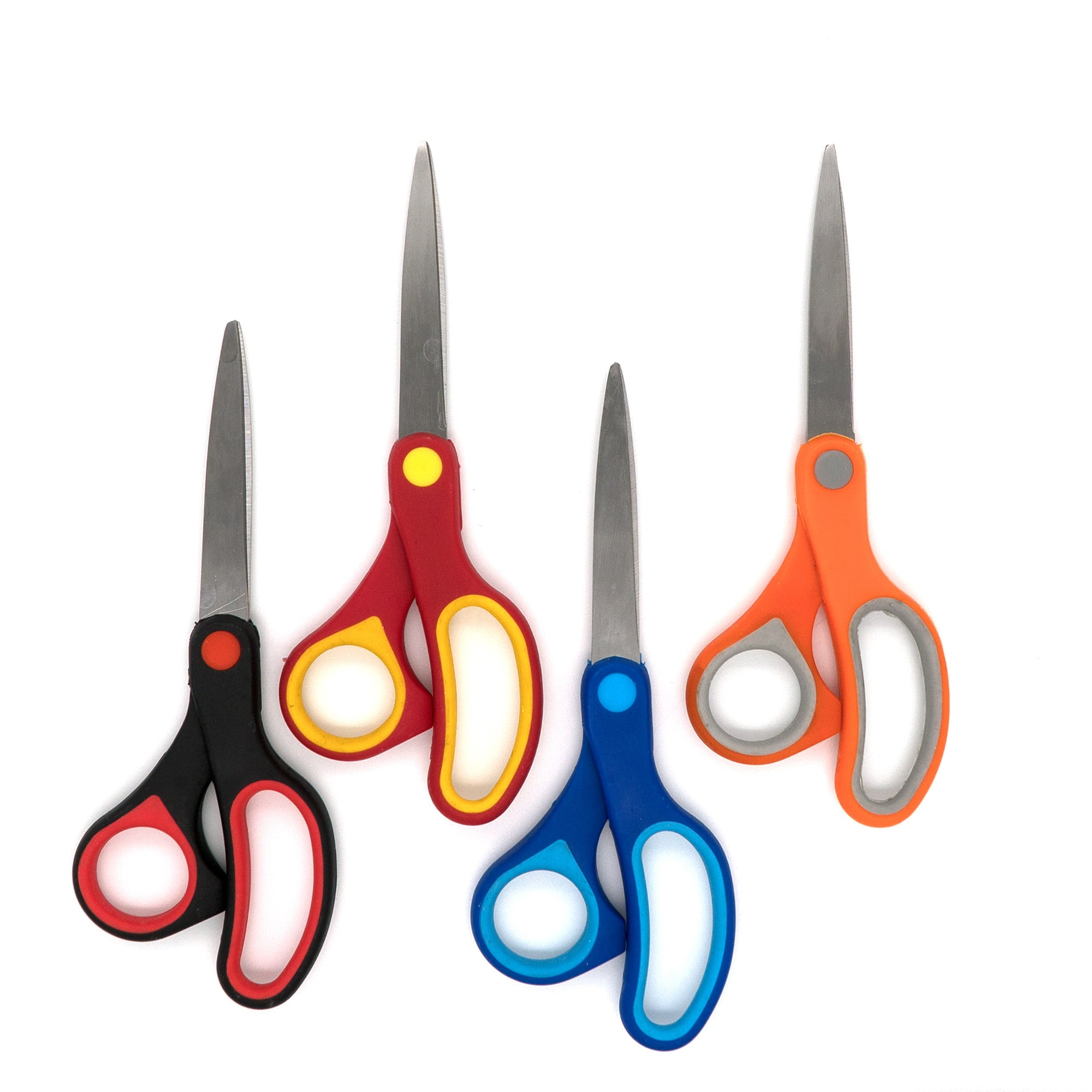 Emraw Soft Grip Stainless Steel Scissors Soft Comfort Grip Handles ...