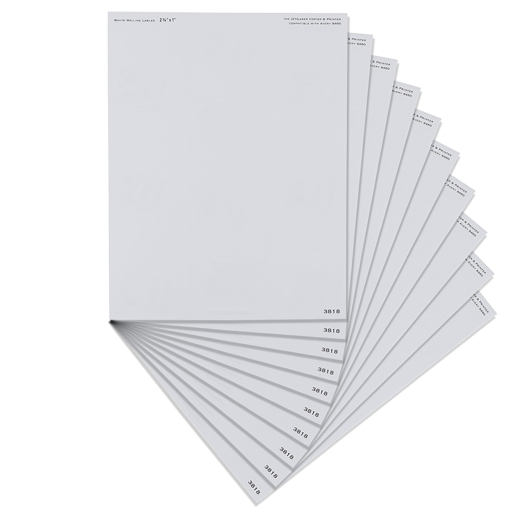 Emraw Super Great 8.5" X 11" Inch Full Sheet White Multipurpose Labels ...