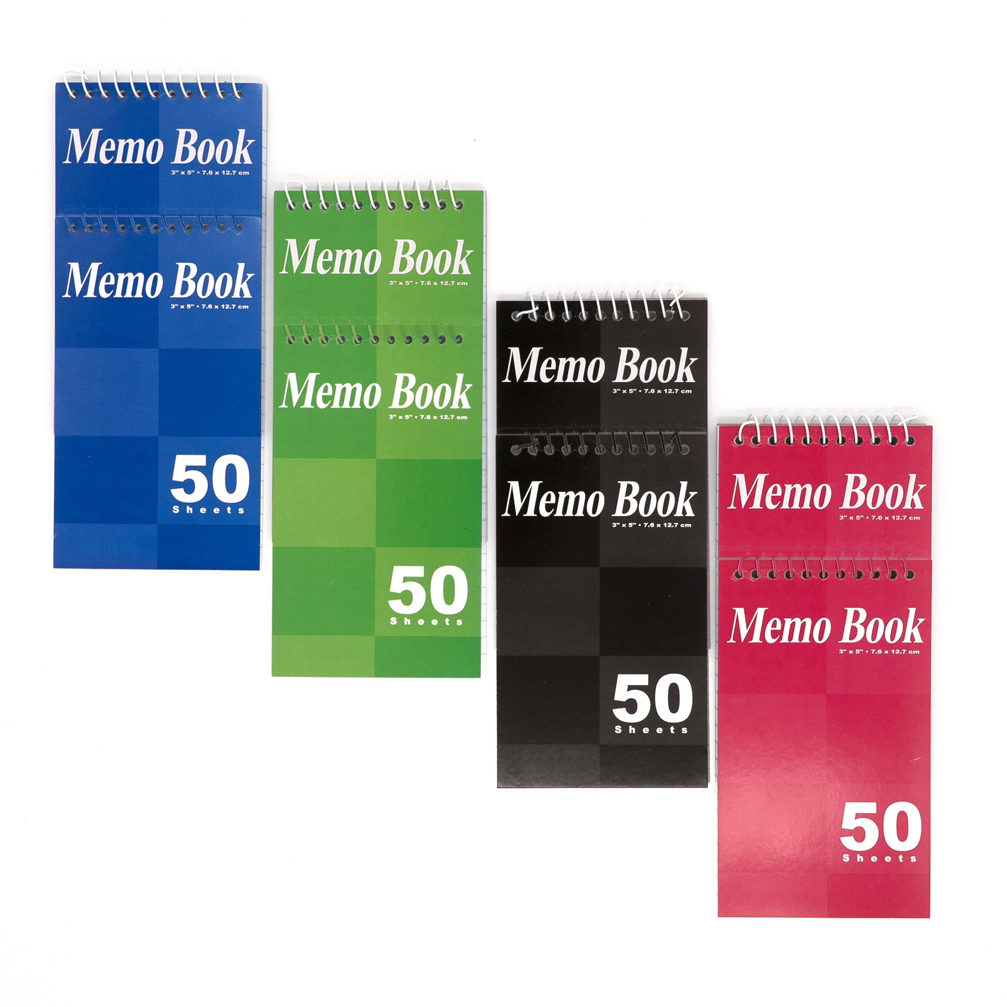 Emraw Top Bound Spiral Memo Books 50 Sheets Wire Binding Meeting ...