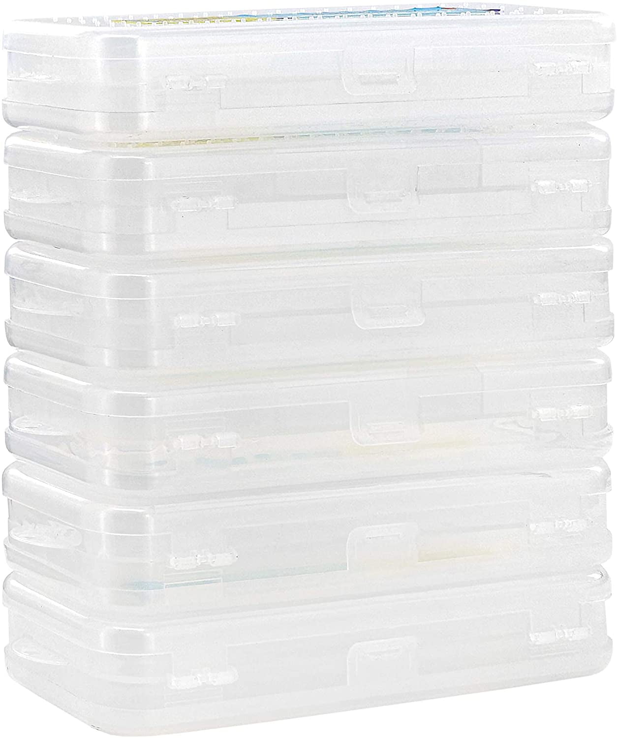 Emraw White Double Deck Plastic Pencil Box (12pk) New - Walmart.com
