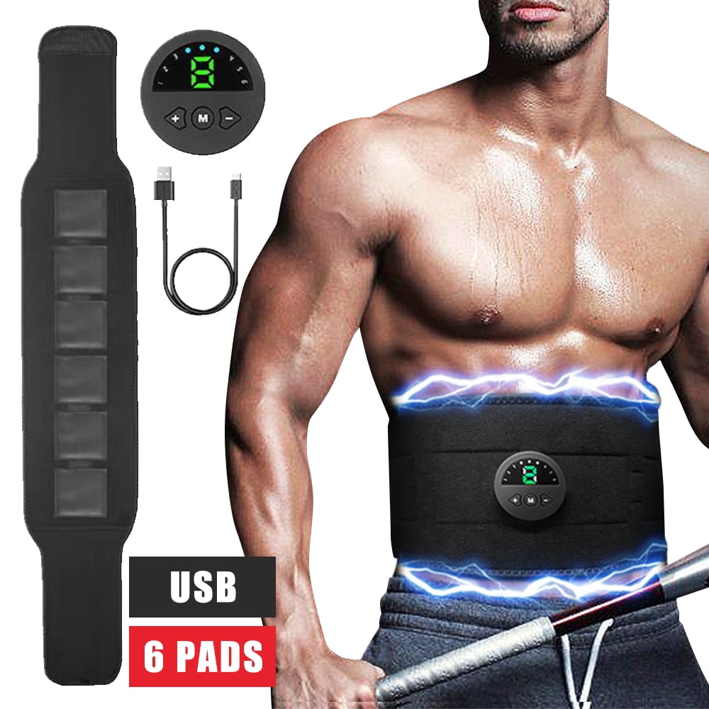 yiget EMS Electric Abdominal Muscle Belt, Fitness Massager, Stomach ...