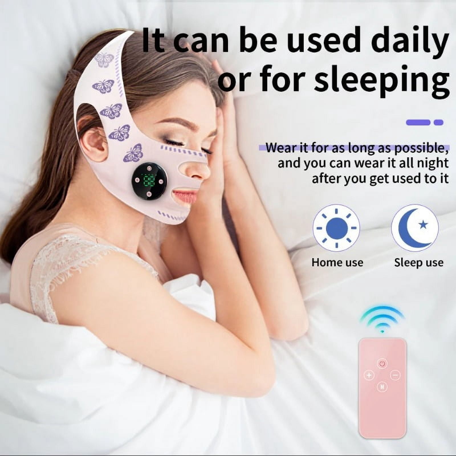 Ems Head Massage Usb Charging Facial Slimming Strap Deep Massage ...
