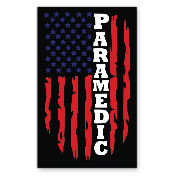 Ems Paramedic Usa Flag Sticker Phone Decal Water Bottle Stickers Car ...