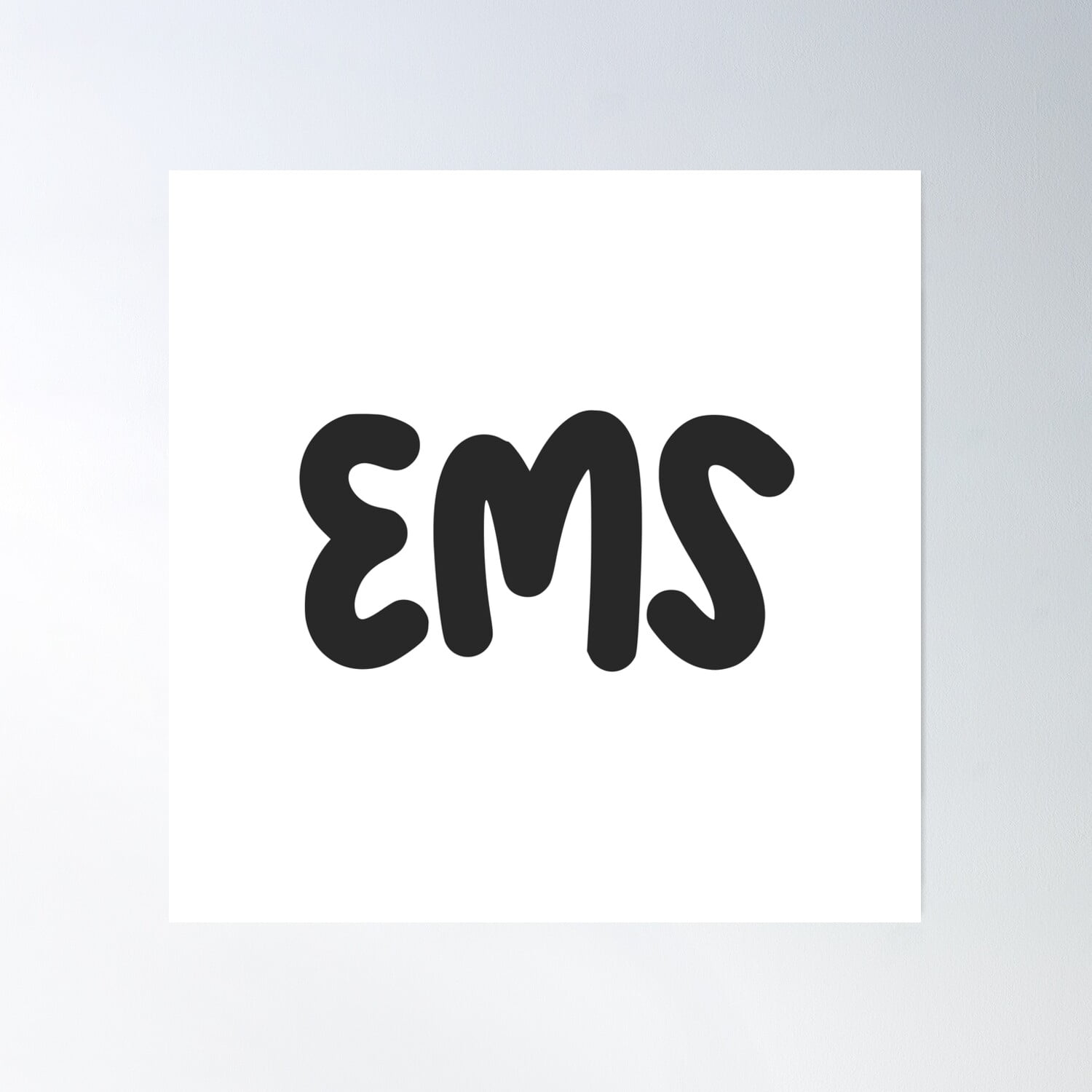Ems Poster Wall Art, Modern Wall Decor, 24x24 UNFRAMED - Walmart.com