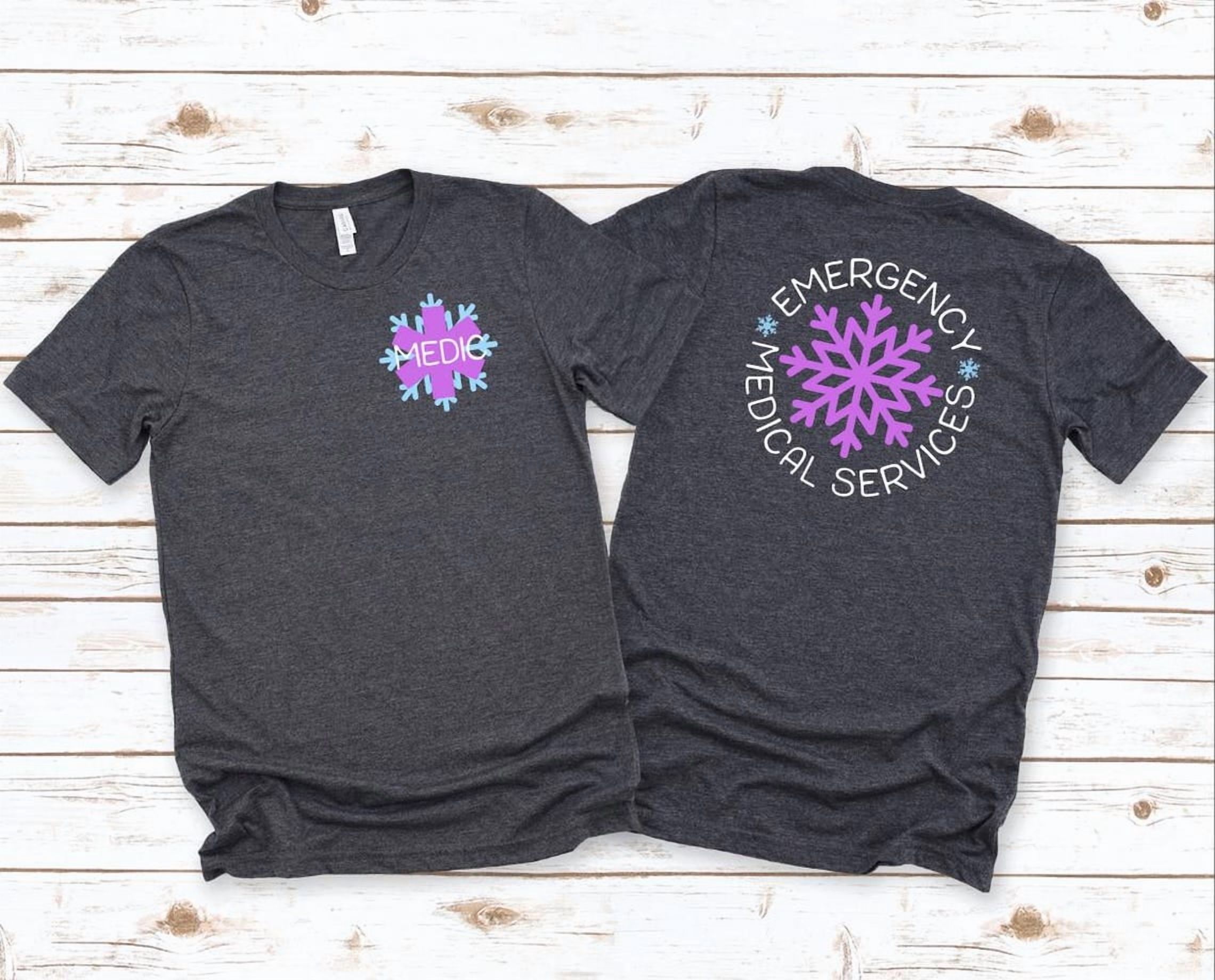Ems Snowflake Emt Medic Paramedic First Responder Healthcare Winter ...