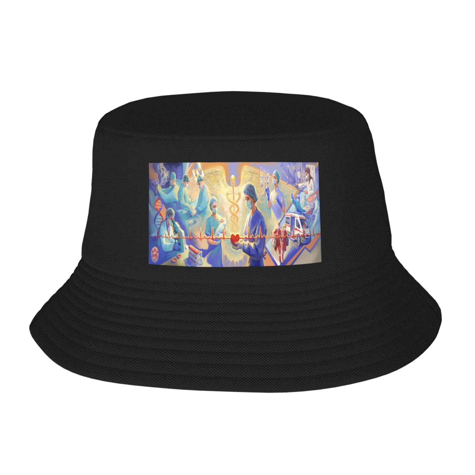 Ems Star Of Life Emt Paramedic Medic Art Bucket Hat For Womens And Mens ...
