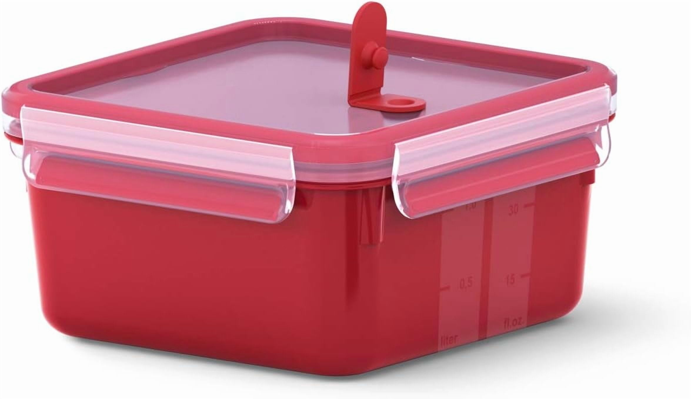 Emsa Clip & Micro N10604 Microwave Valve 1.3 L Square Lunch Box ...