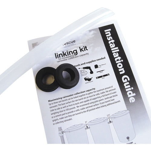 Emsco Group 2277-1 Rescue Rain Barrel Linking Kit, Clear - Walmart.com