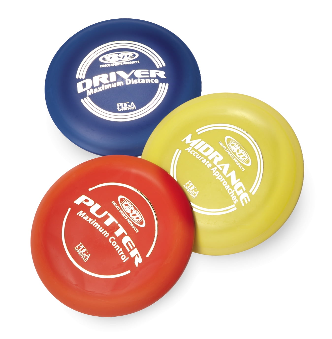 Emsco Group 53155 PDGA-Approved Disc Golf 3-Disc Set and Disc Golf Goal ...