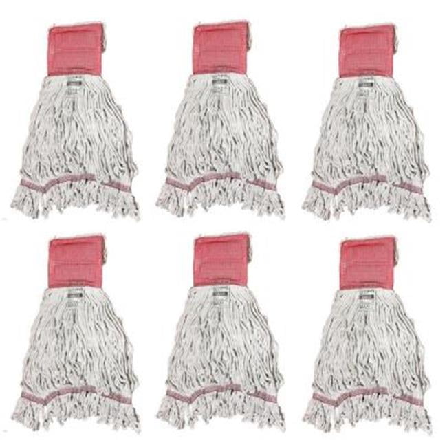 EmscoGroup 6512-6 Large 4-Ply Looped End Cotton Mop With Band - Walmart.com