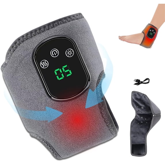 nuyezo Triple Therapy Foot Massager with 3 Vibration Modes & 5 Heat ...