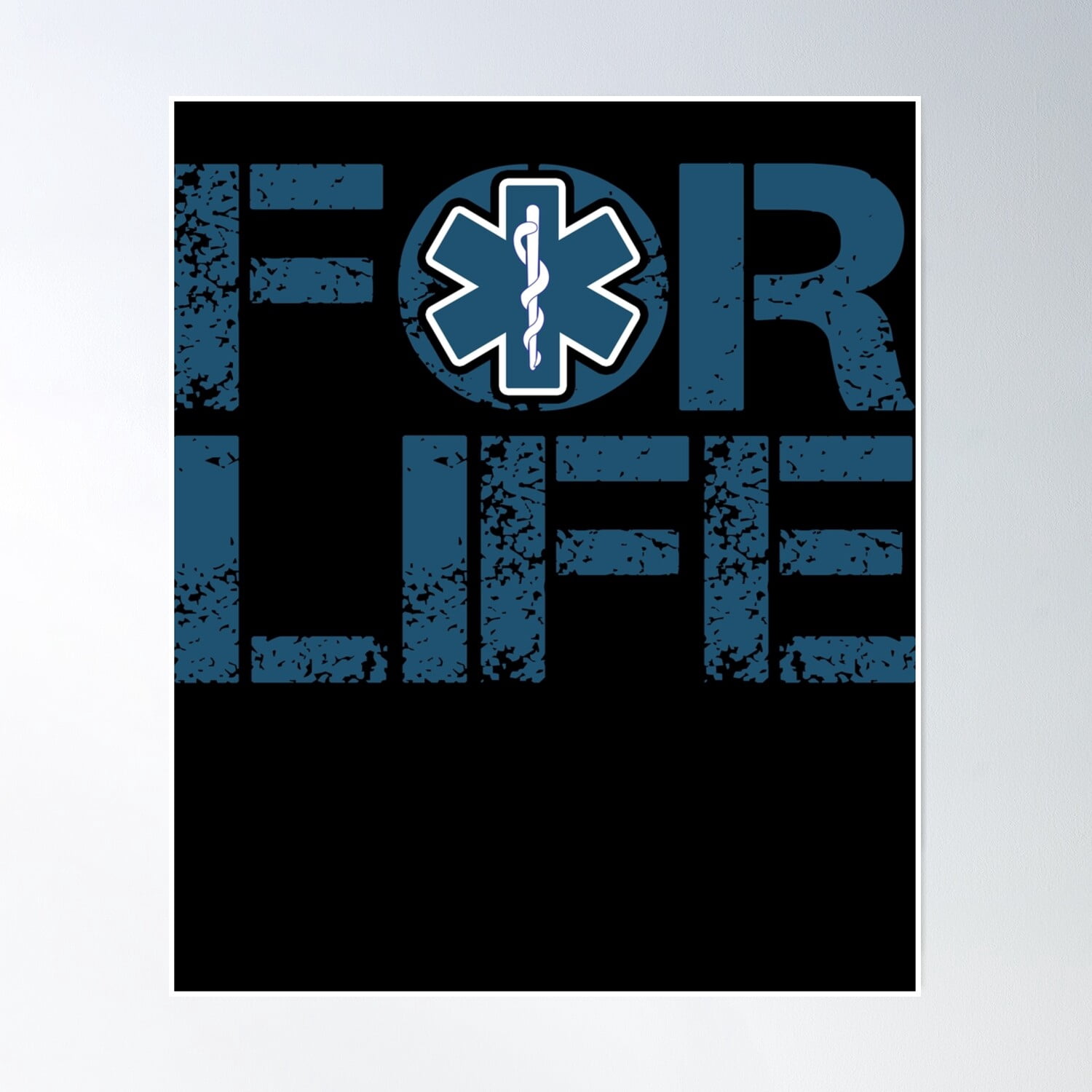 Emt For Life Emt Wife Emt Mom T Poster Wall Art, Modern Wall Decor ...