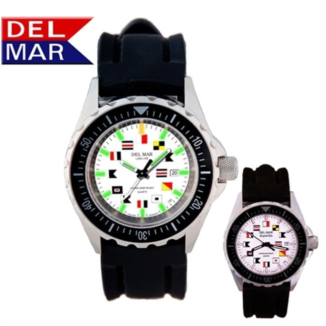 Emtech La Costa Co Nautical SuperGlo Watch - White Face with Nautical ...