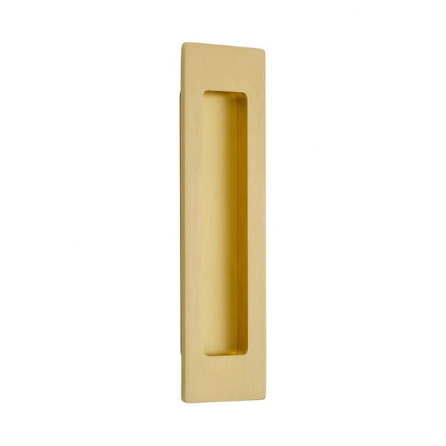 Emtek 220307 Us4 Modern Rectangular Flush Pull in Brass - Walmart.com