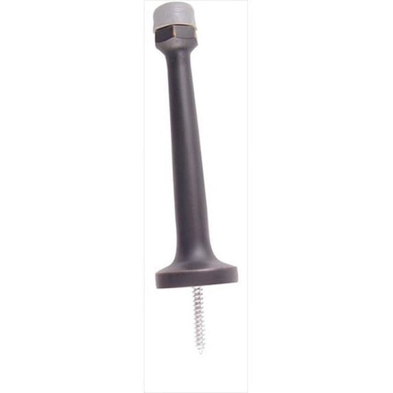 Emtek 2231 4" Length Solid Brass Baseboard Door Stop with Screw, Oil ...