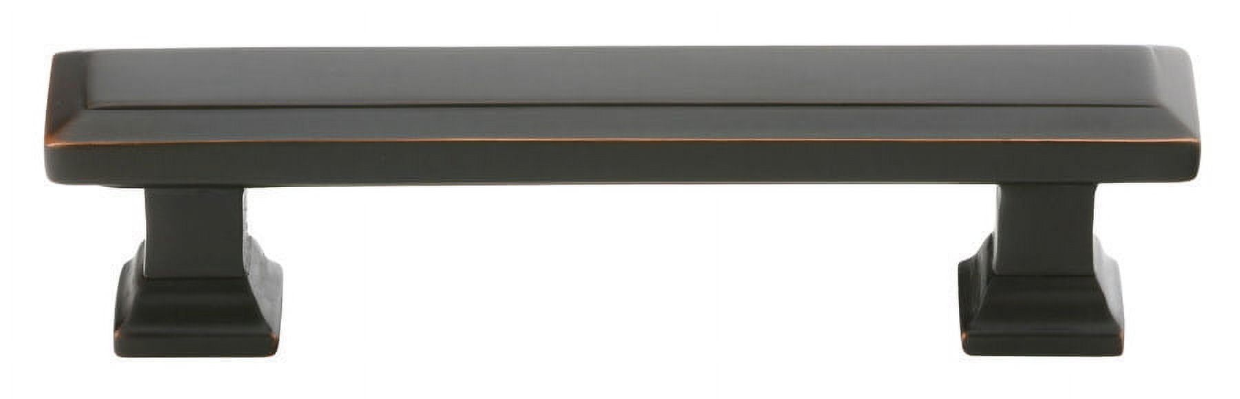 Emtek 86301 Us10B Geometric Rectangular 4 in Cabinet Pull in Bronze ...
