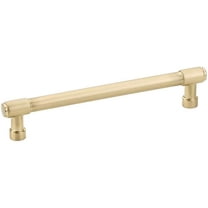 Emtek 86692US4 12 in. Jasper Center to Center Cabinet Pull, Satin Brass ...