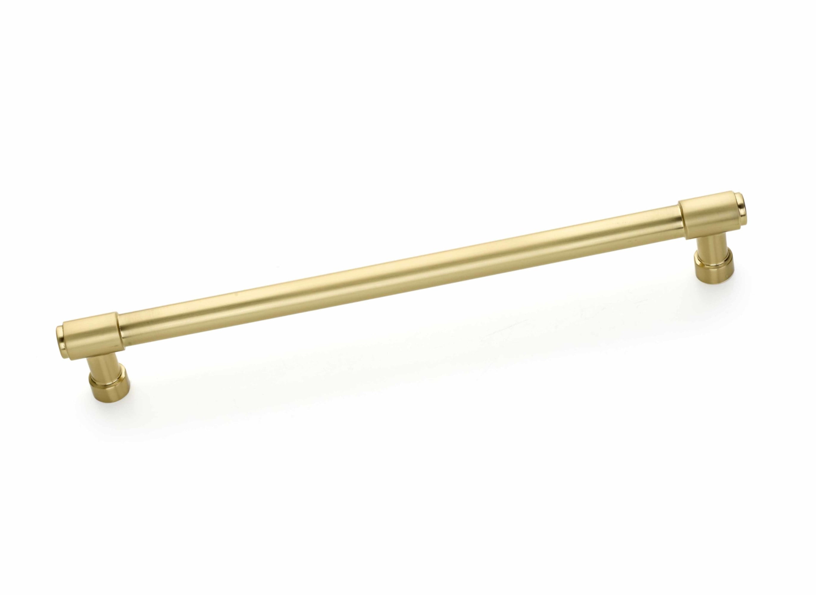 Emtek 86692US4 12 in. Jasper Center to Center Cabinet Pull, Satin Brass ...