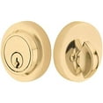 Emtek Deadbolt Single Cylinder Solid Brass Round Modern Style Deadbolt ...
