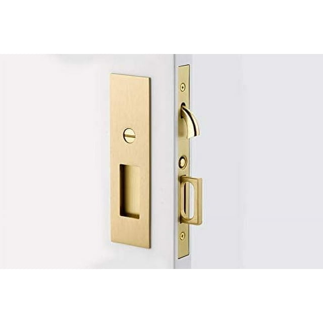 Emtek Pocket Door Mortise - Narrow Modern Rectangular Privacy Function ...