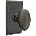 Emtek Privacy Set, Rectangular Rosette, Egg Knob, Oil Rubbed Bronze ...