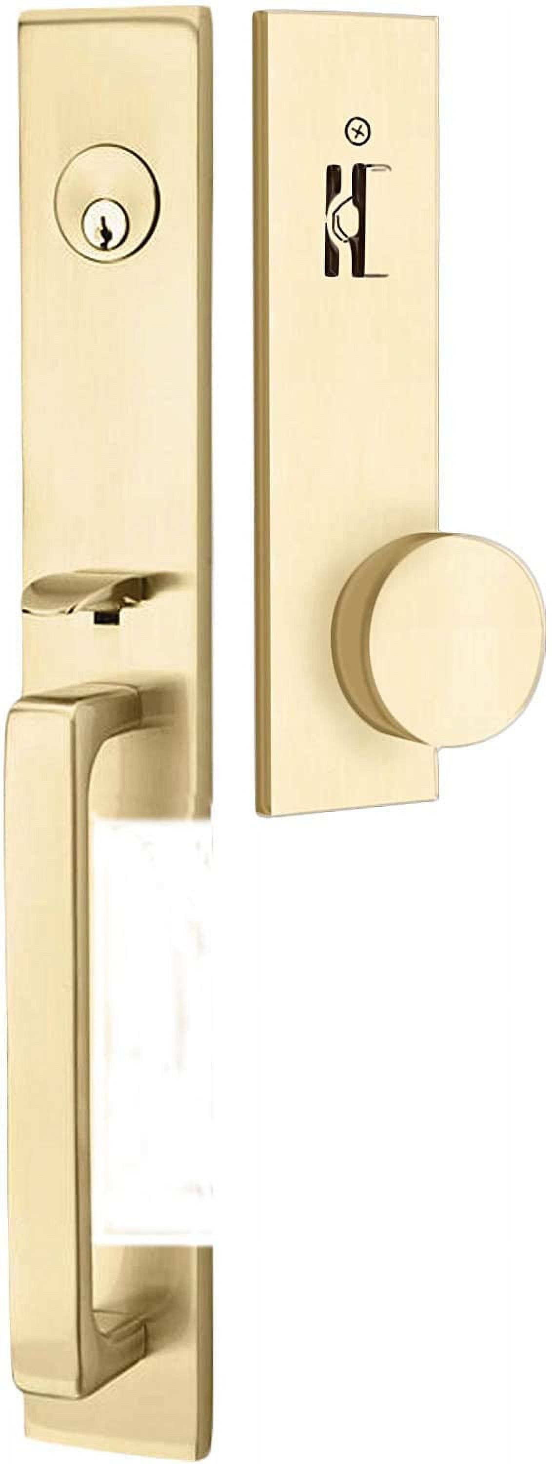 Emtek Products Contemporary Tubular Entry Set 4818 Davos Style Single ...