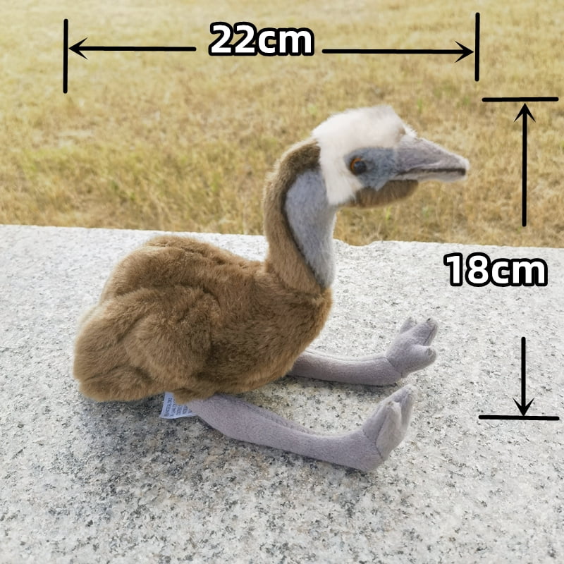 Emu Bird Plush Toy High Fidelity Cassowary Plushie Ostrich Peluche Lifelike Stuffed Animals ...