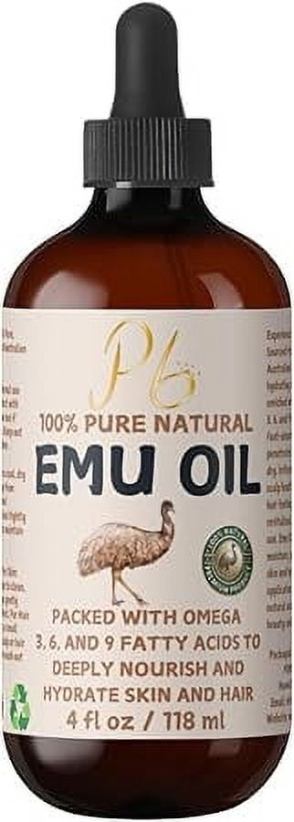 Emu Oil, 100% Pure Australian Emu Oil - Refined Natural Oil for Hair ...