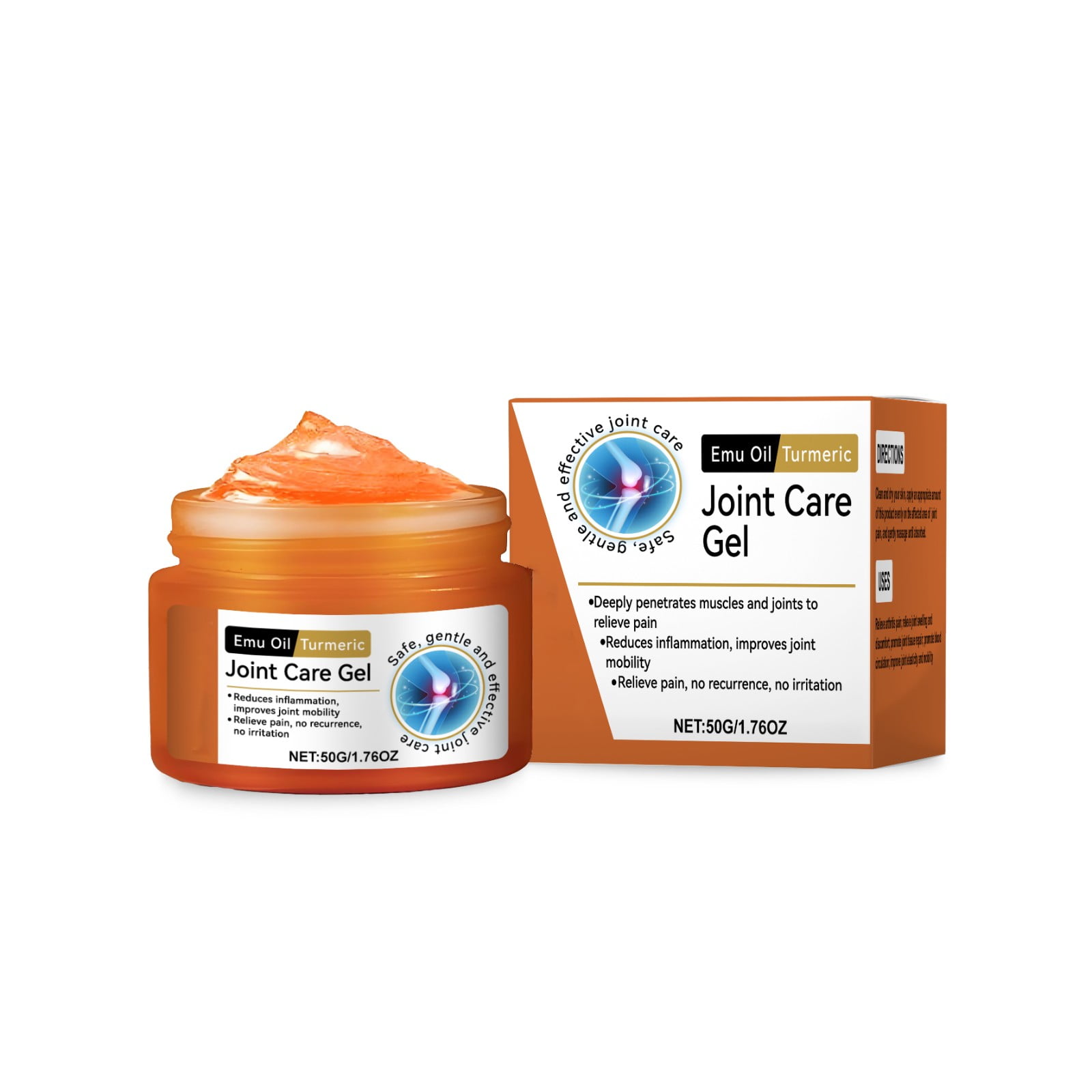 Emu Oil & Turmeric Gentle Massage Gel – Soothes Joint Comfort in Back ...