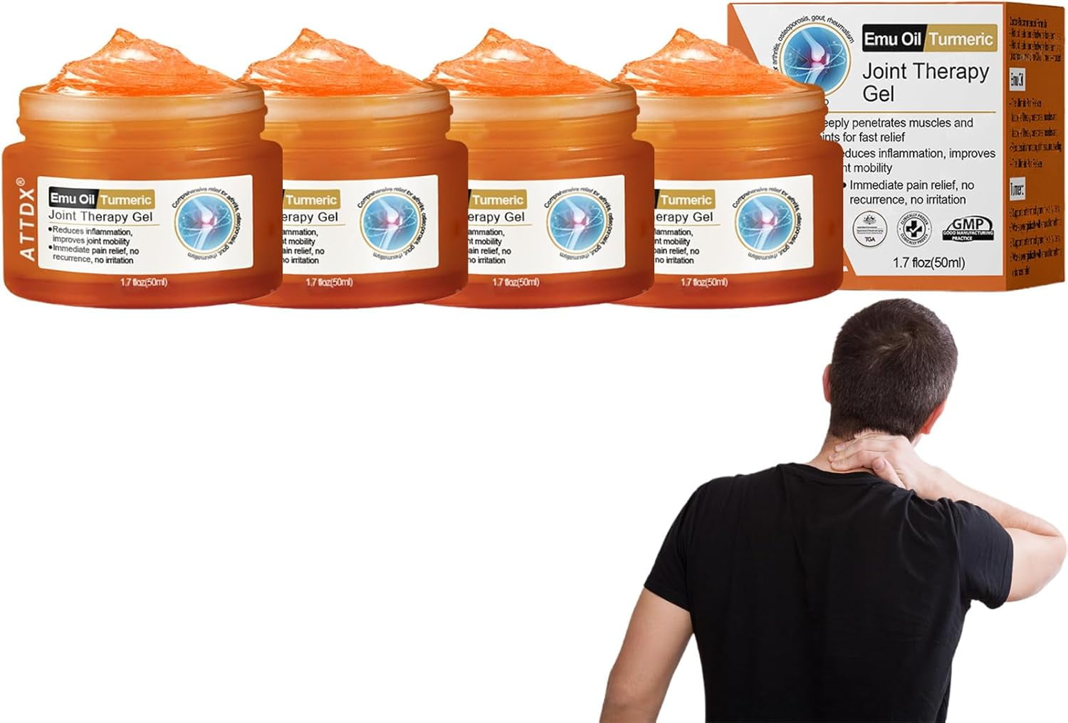 Emu Oil Turmeric Joint Therapy Gel, Professional emu oil for Arthritis ...