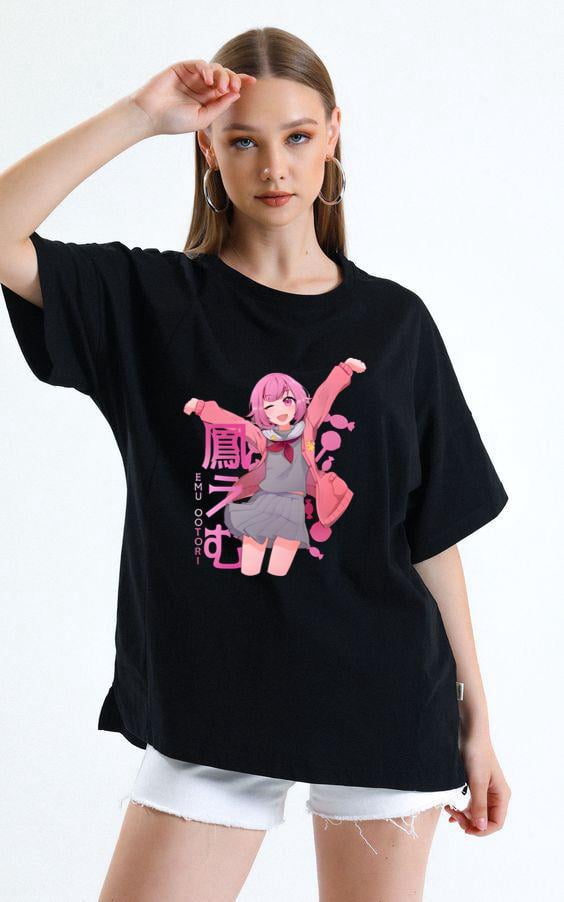 Emu Ootori Anime Fan Art T Shirt Project Sekai Colorful Stage Vocaloid ...